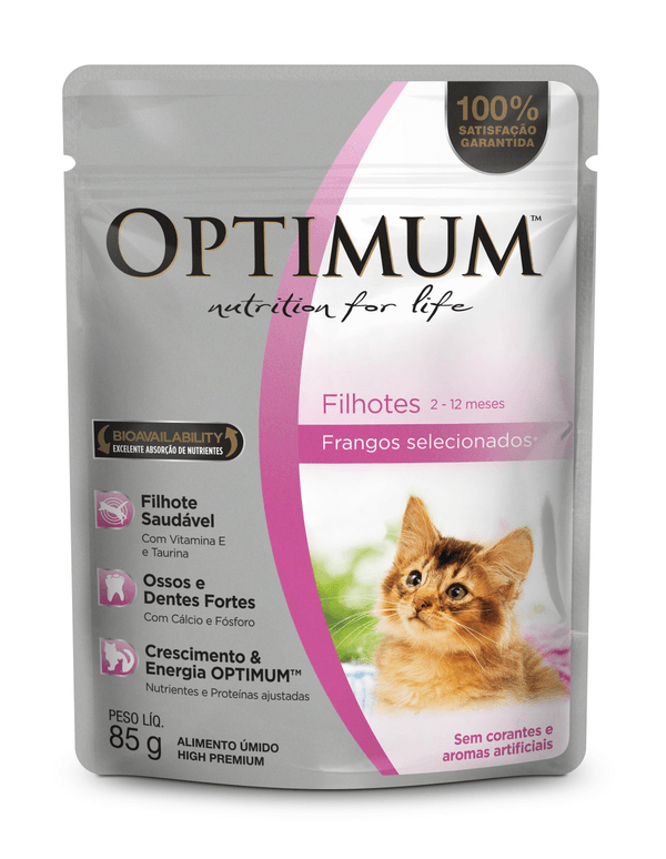 Sache Optimum Cat Filhotes Frango - 85G - American Pet