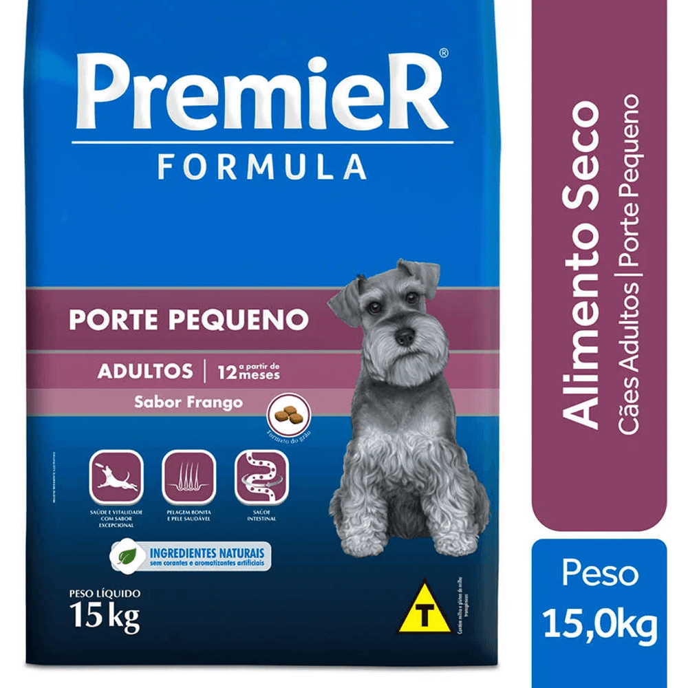 Ração Seca Premier Pet Fórmula Cães Adultos Raças Pequenas - 15Kg ...