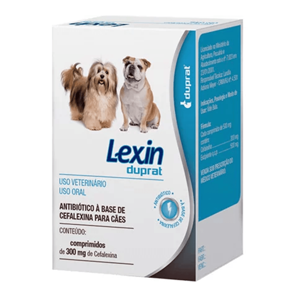 Antibiótico Lexin 12 Comprimidos - 300Mg - American Pet