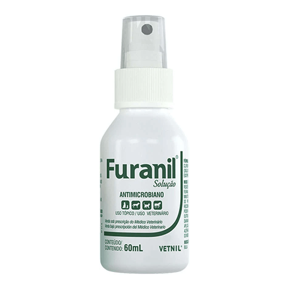 Antimicrobiano Vetnil Furanil Solucao - 60Ml - American Pet