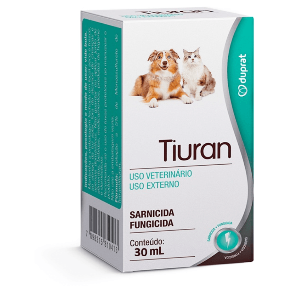 Solução Tiuran Sarnicida E Fungicida - 30Ml - American Pet