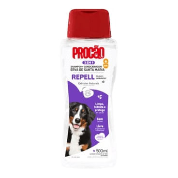 Shampoo Condicionador Erva De Santa Maria Procão Pet 500Ml - American Pet